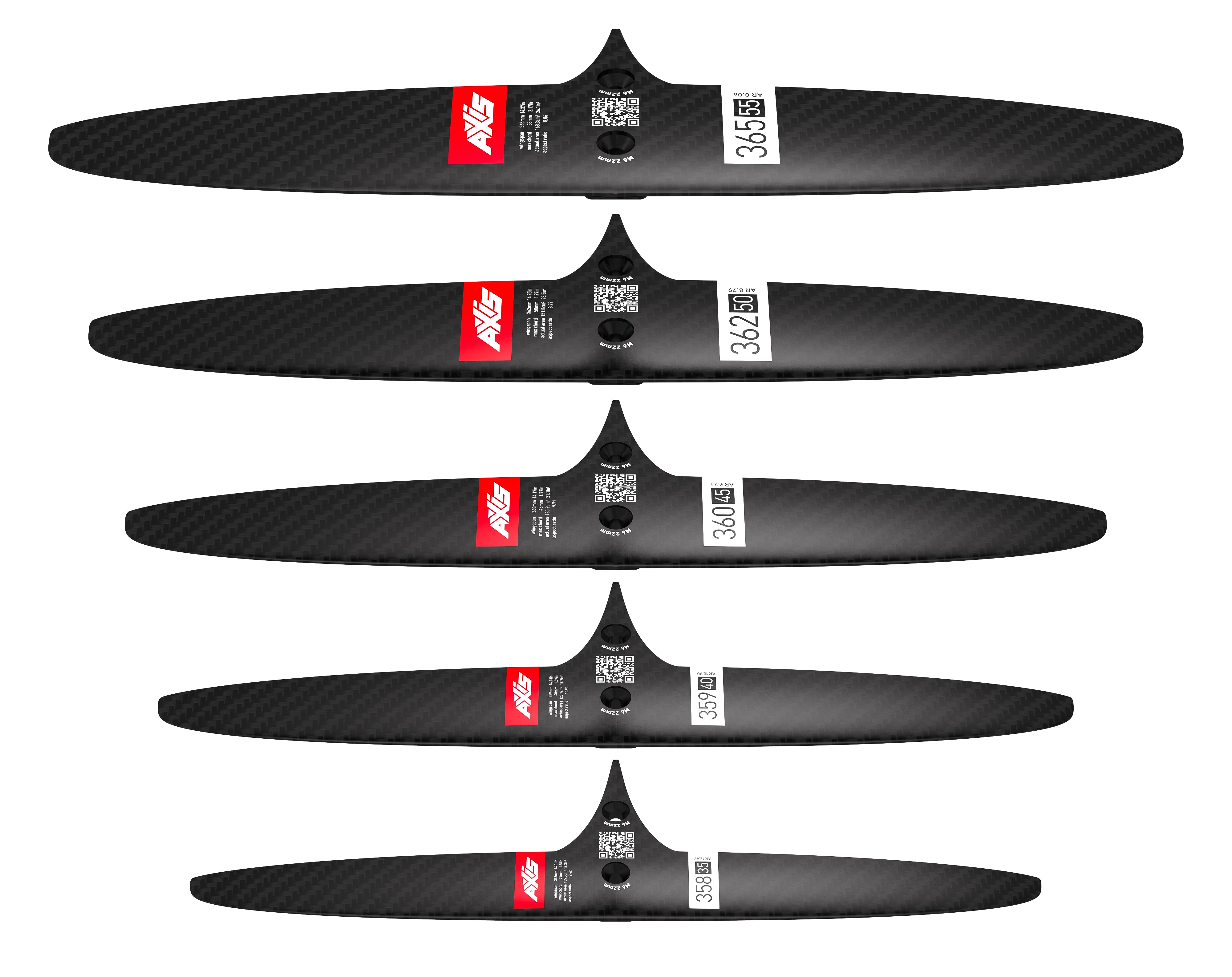 Skinny Rear Wings - AXIS Foils