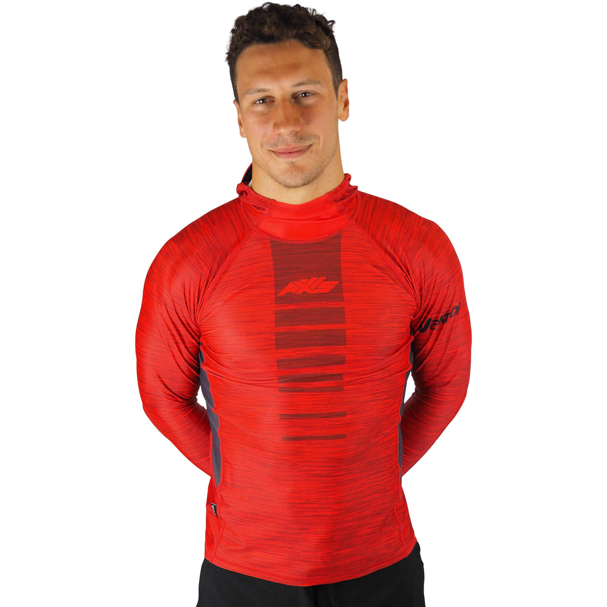 AXIS Hooded UV Rashie - Fire (red) - AXIS Foils